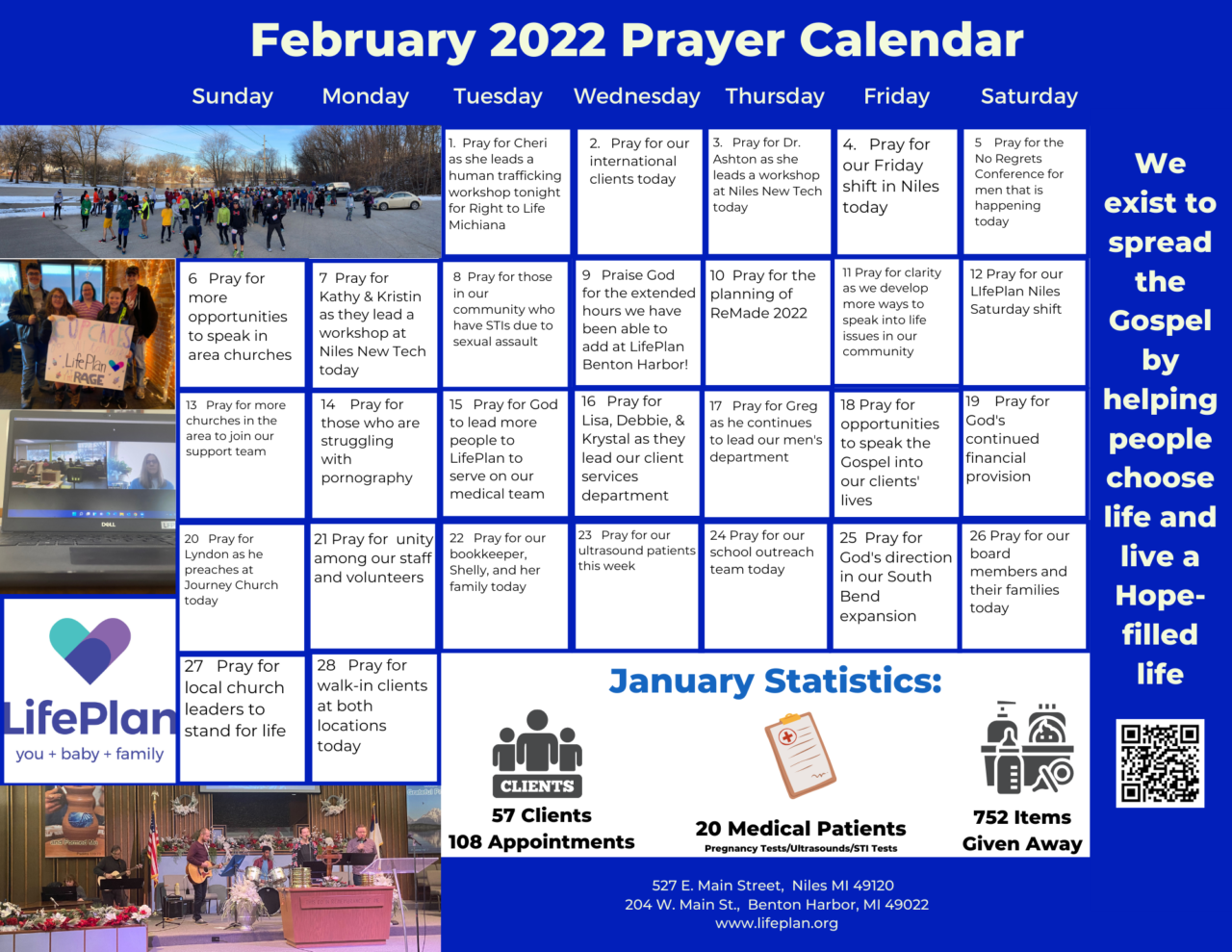 February 2022 Prayer Calendar | LifePlan